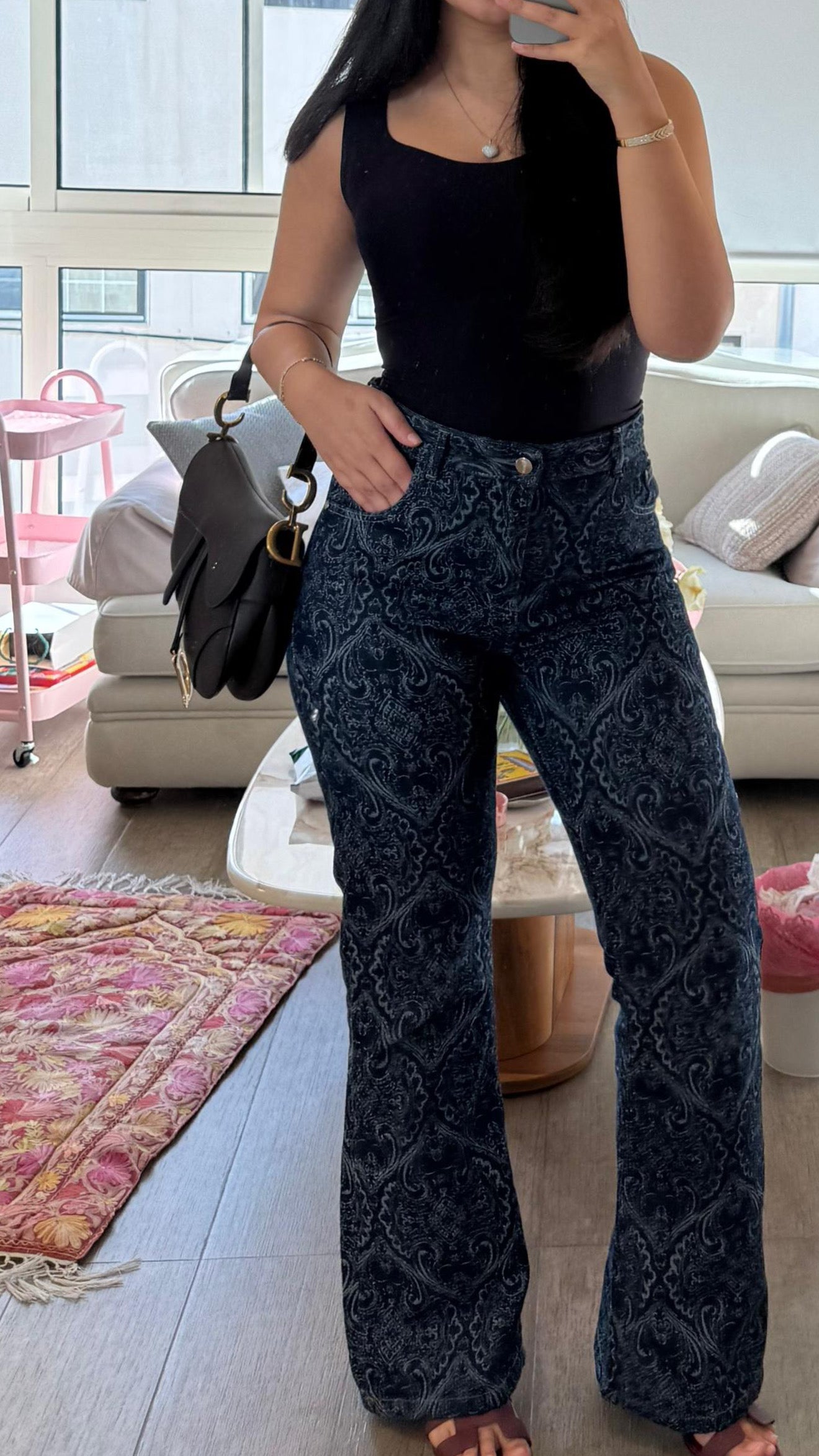 Washed Script Pants – Kamzi Denim